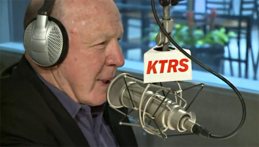 It's showtime for Larry Conners at KTRS radio in St. Louis